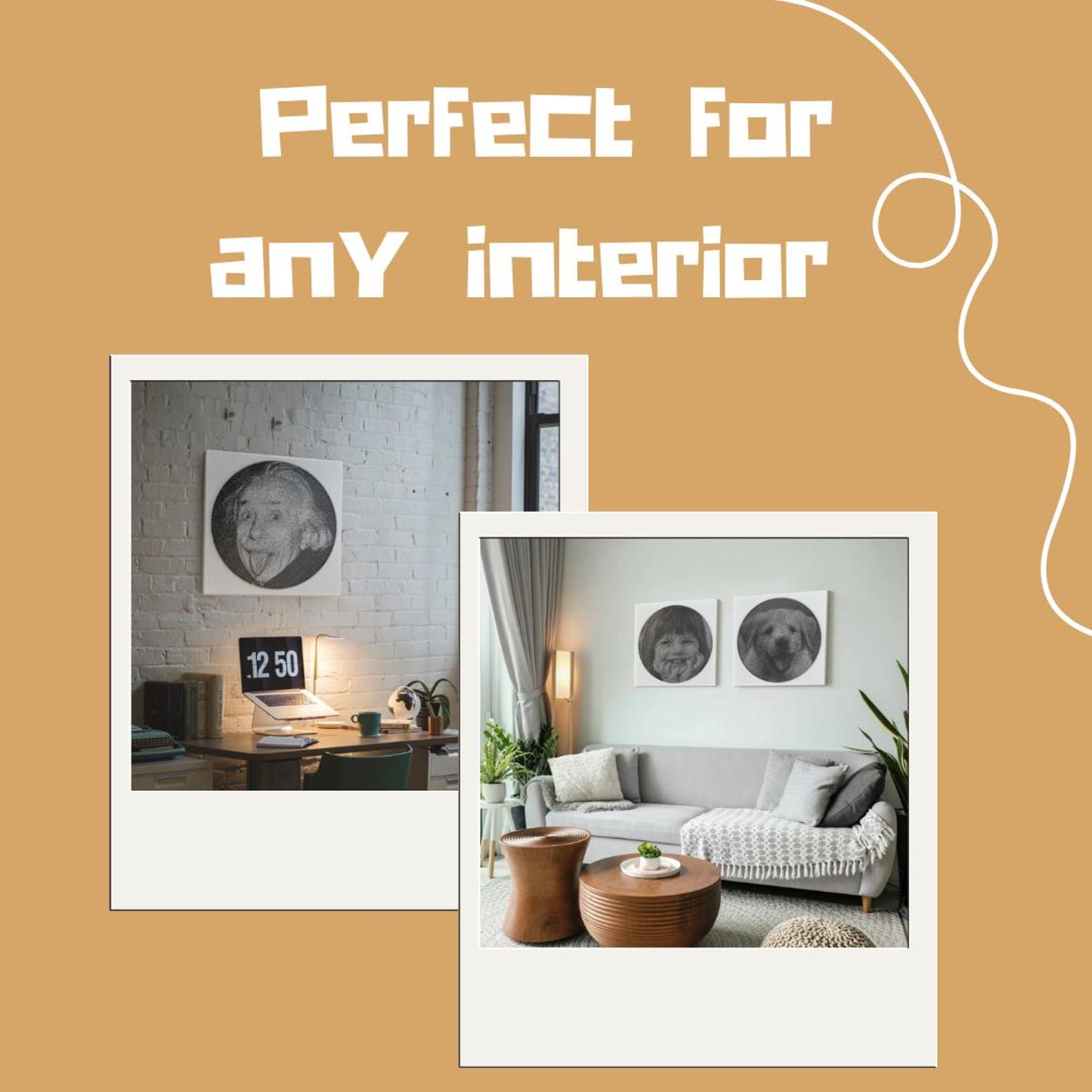 Personalized String Art Portrait | DIY Craft Kit for Creative Home ...