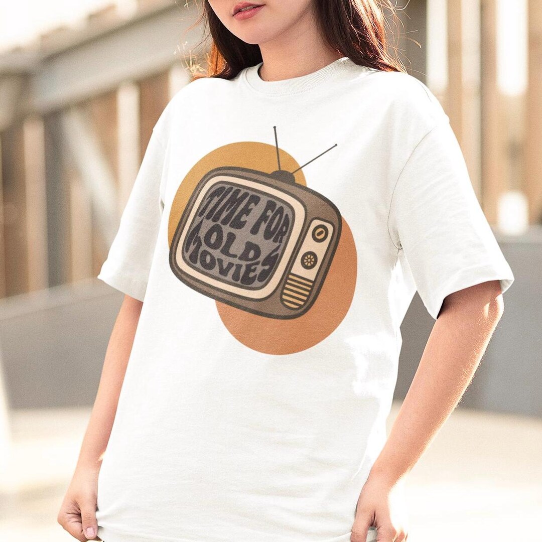 Time for Old Movies T-shirt, Vintage T-shirt, Retro T-shirt, Old Movies ...