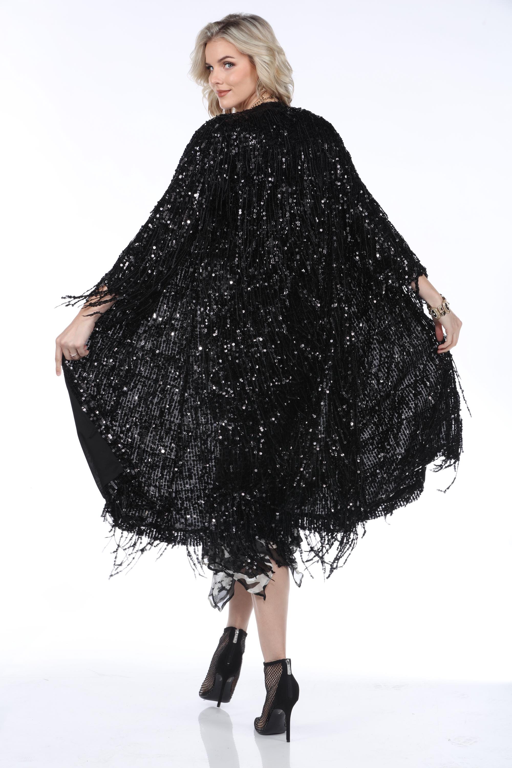 Sparkling Silver Sequin Fringe Jacket - Etsy
