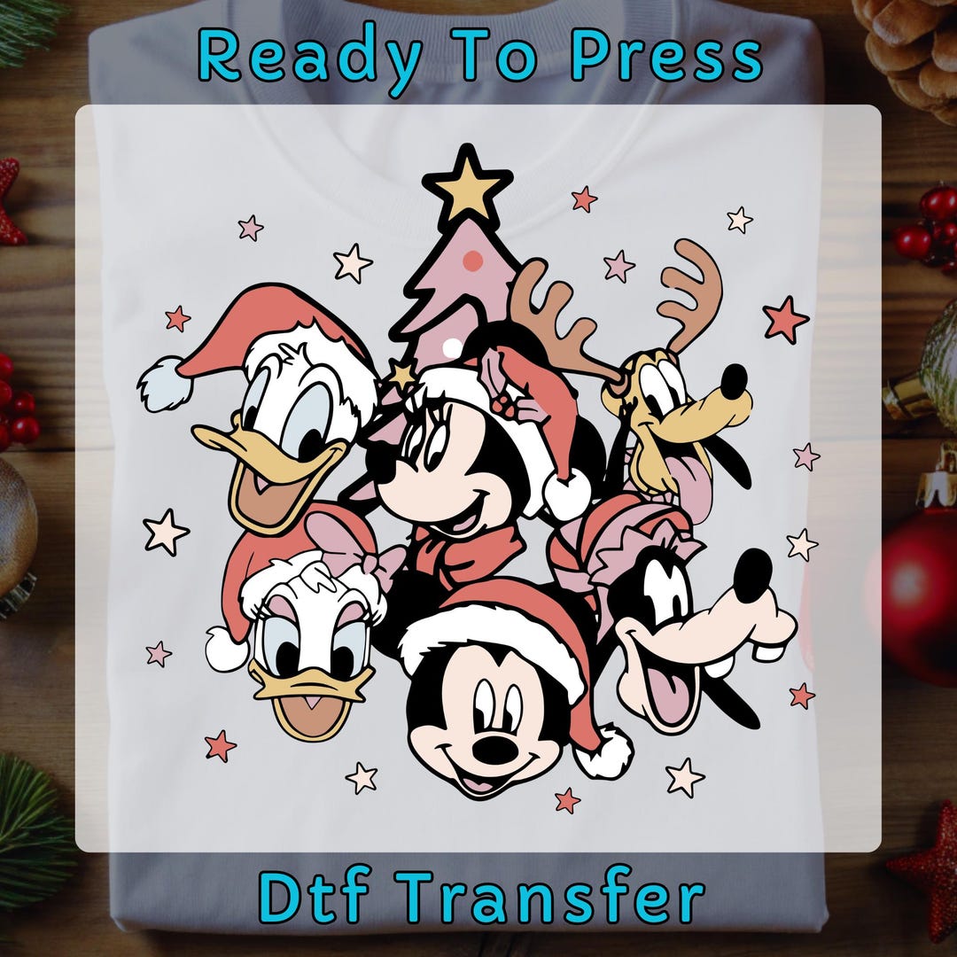 Mickey Mouse Dtf Shırt, Disney Transfers, Ready to Press, DTF Transfers ...