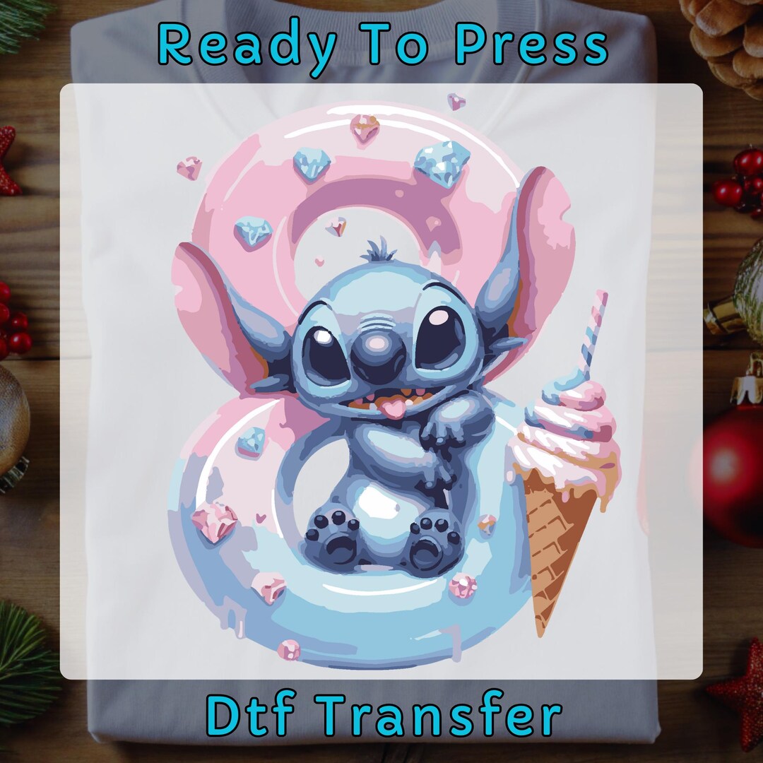 Disney Stitch Custom Shirt Dtf Transfer, Disneyland Heat Press, Disney ...