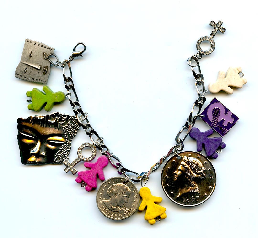 Femme féministe Charm Bracelet avec breloques à collectionner - Etsy Canada