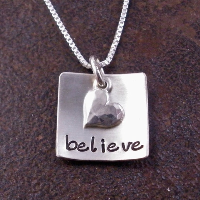 Believe Necklace - Etsy