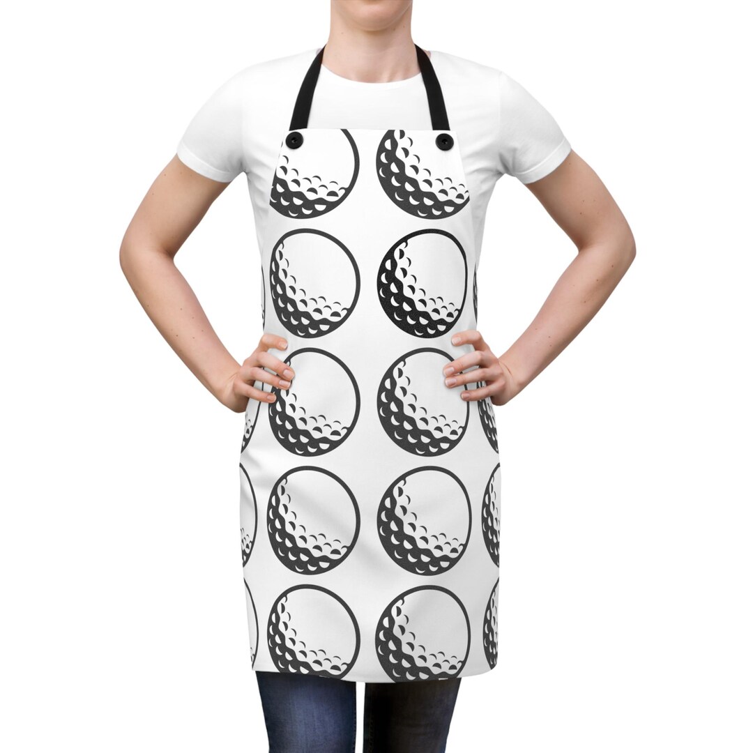 Golf Themed Apron With Stylish Design, Perfect for Cooking, Grilling ...