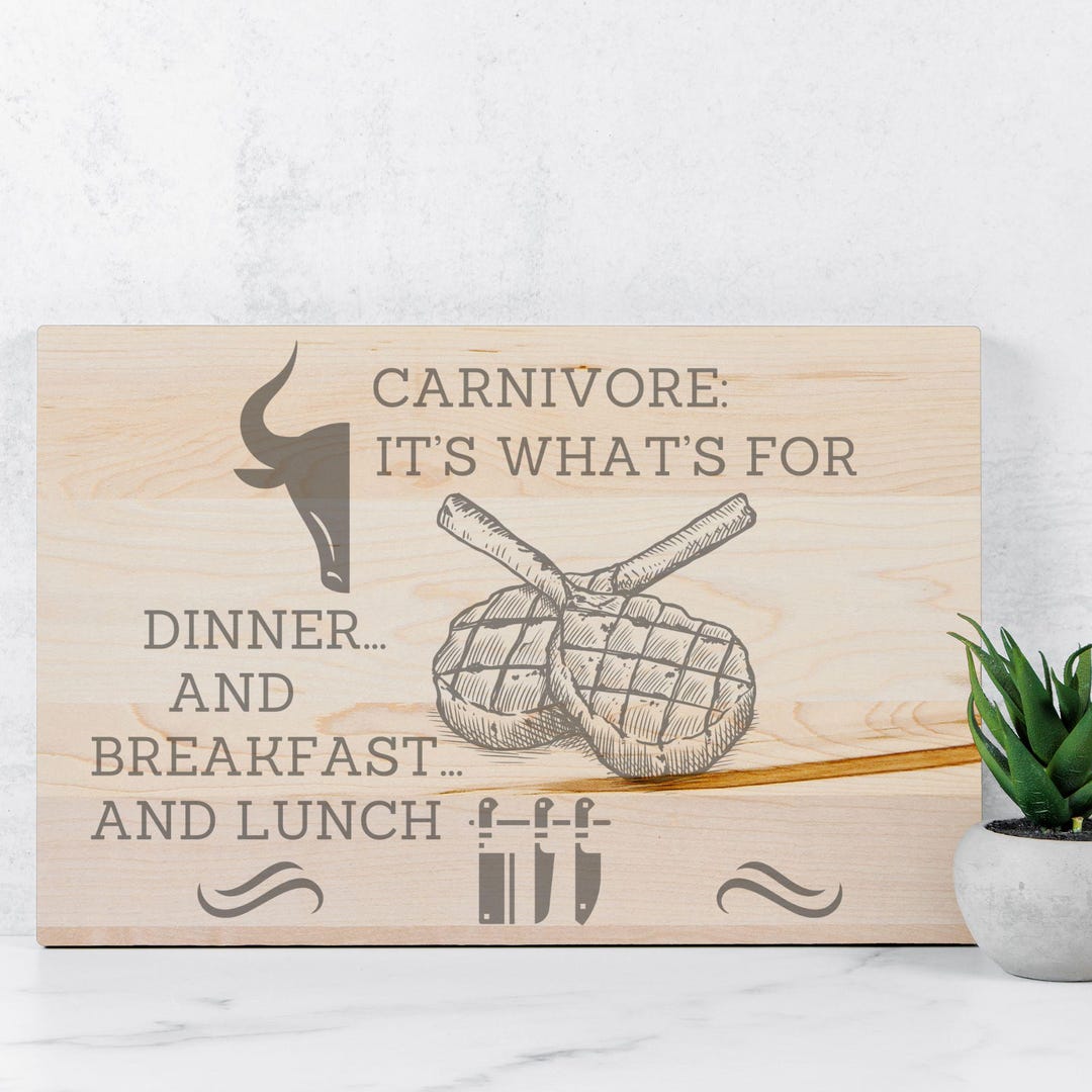 BBQ Animal Carnivore Meat Fun Humor Sustainable Health Traditional Wood ...