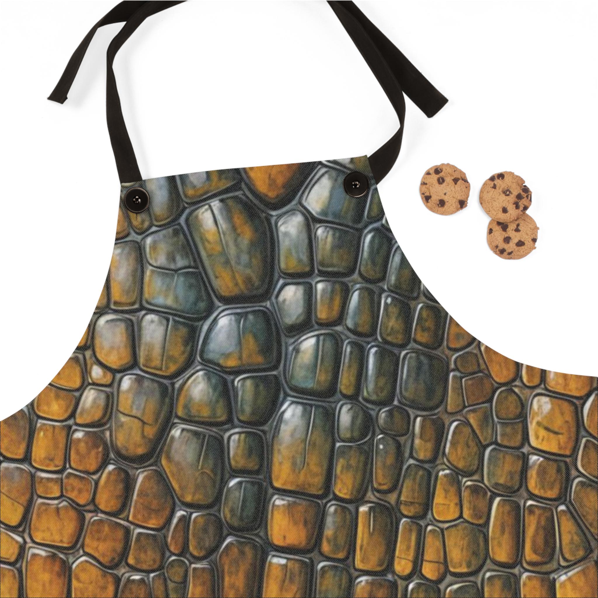 Stylish Crocodile Skin Apron for Cooking and Grilling - Etsy