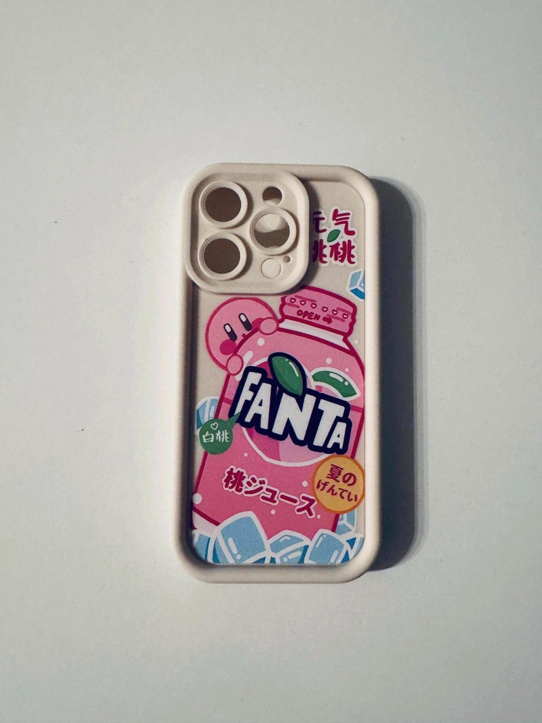 Kirby Fanta Phone Case: Kawaii Silicone iPhone Cover - Etsy