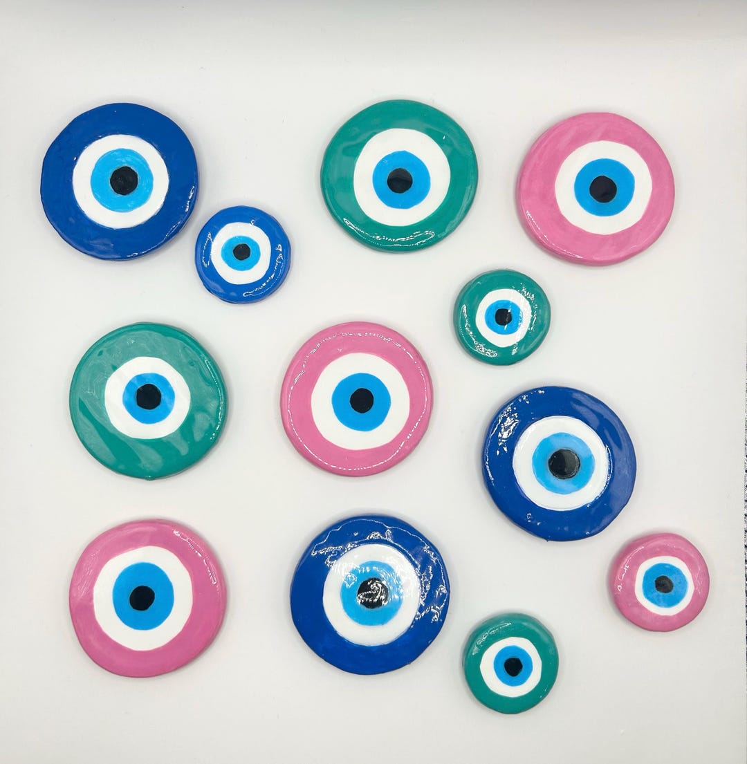 Handmade Evil Eye Magnets (pair) - Etsy