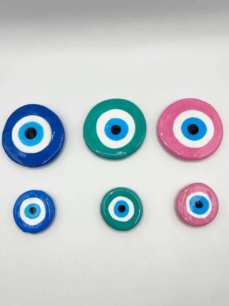 Handmade Evil Eye Magnets (pair) - Etsy