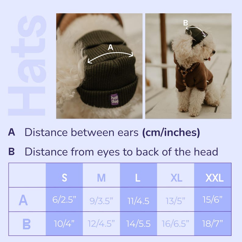 Dog Winter Beanie With Ear Holes – Knit Hat for Small, Medium, Large ...