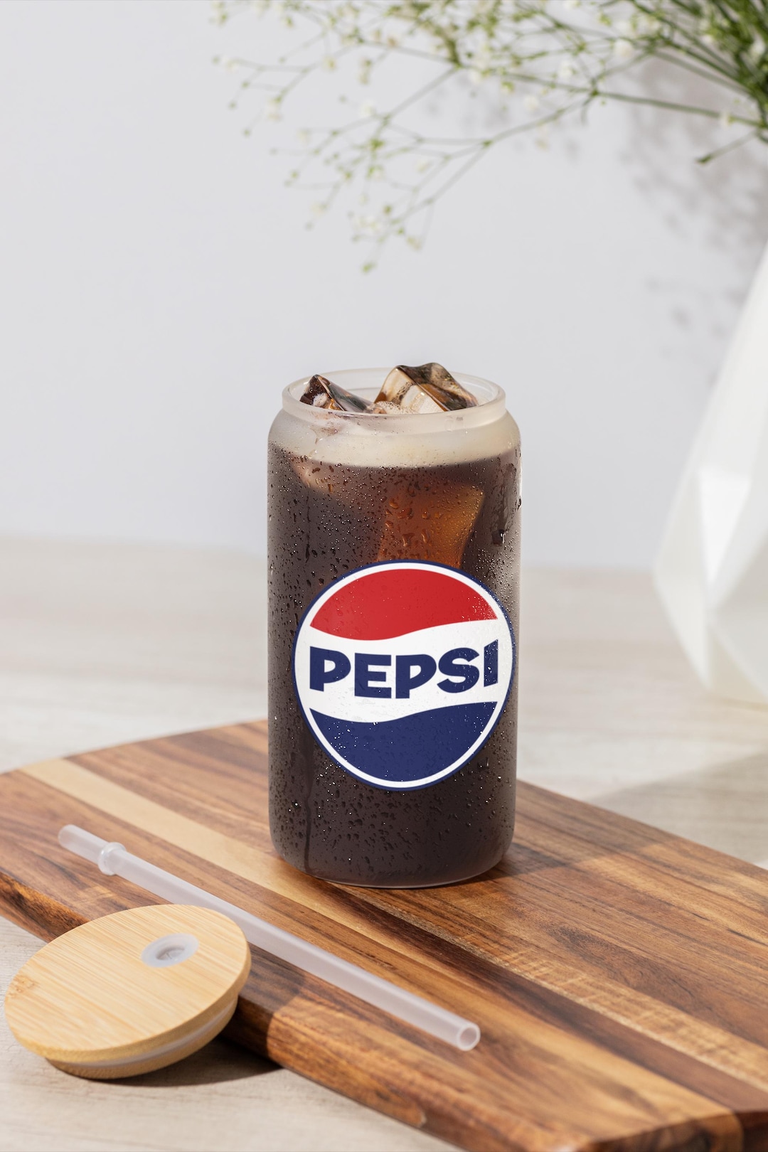 Pepsi Inspired Drinking Glass - Etsy