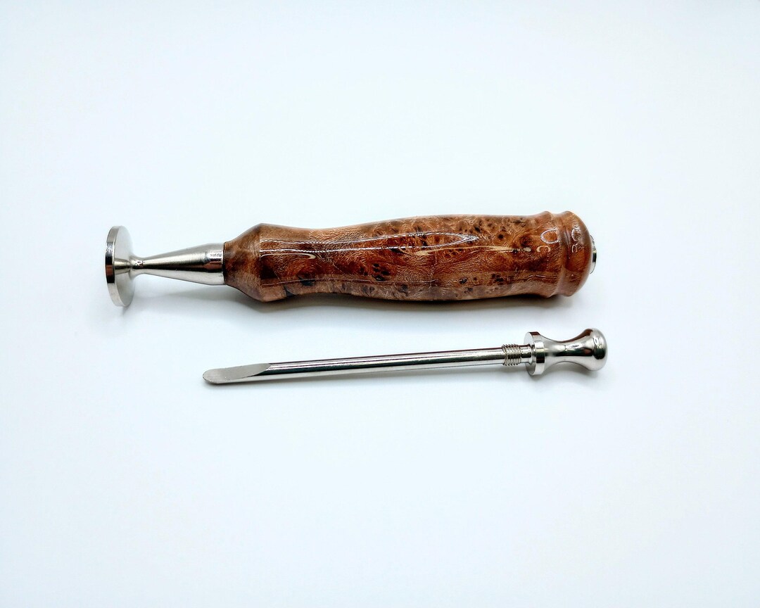 Pipe Tamper Pipe Tamp Made From Maple Burl Pipe Pick Included Tobacco ...