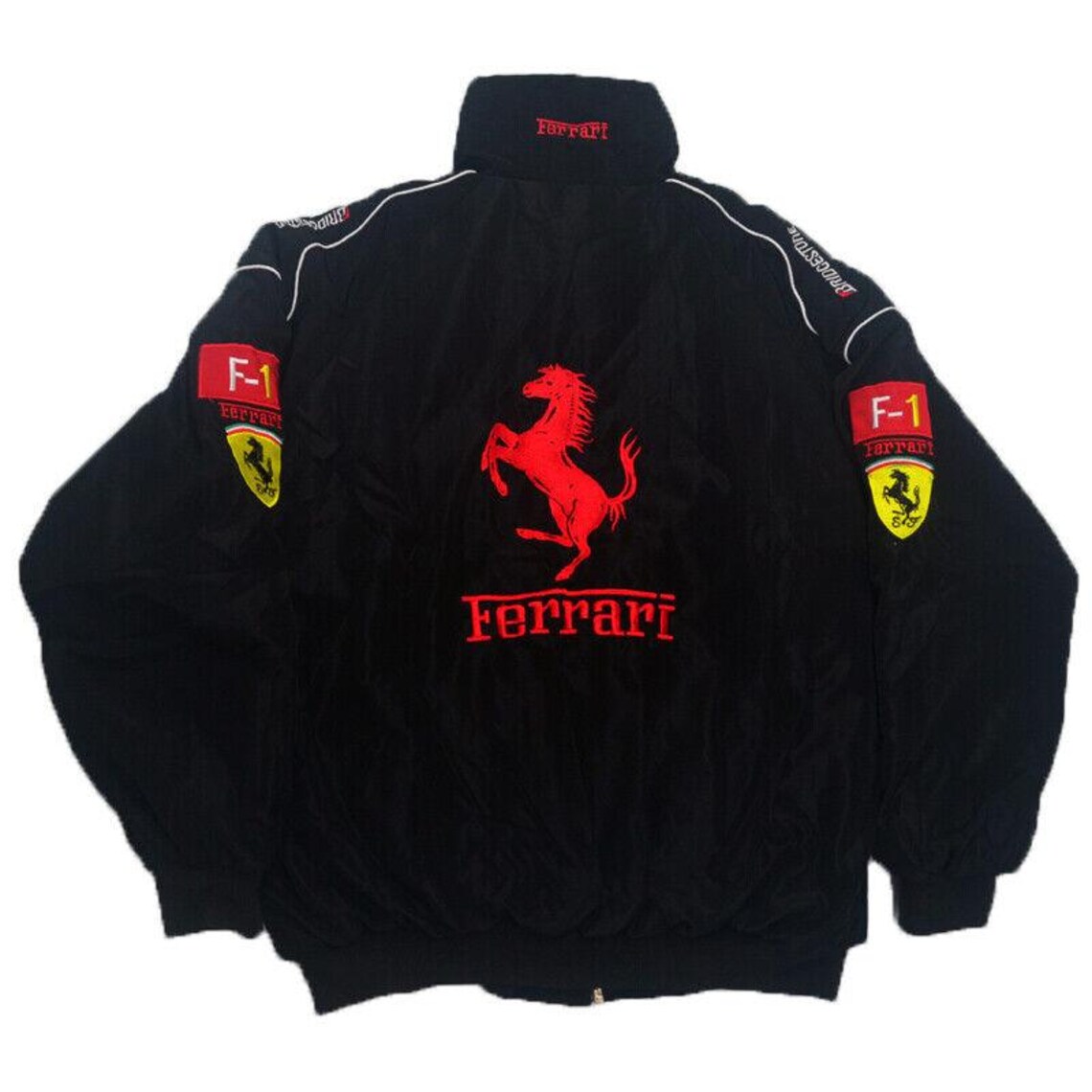 Formula 1 Racing Jacket, Vintage Ferrari Jacket, Embroidered F1 Jacket ...