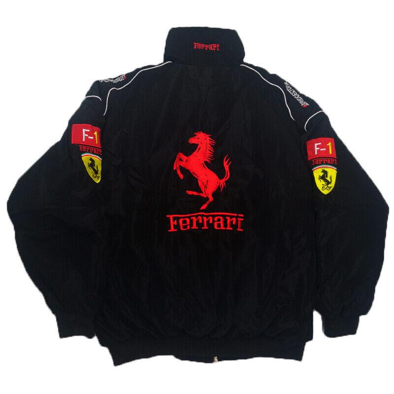 Formula 1 Racing Jacket, Vintage Ferrari Jacket, Embroidered F1 Jacket ...
