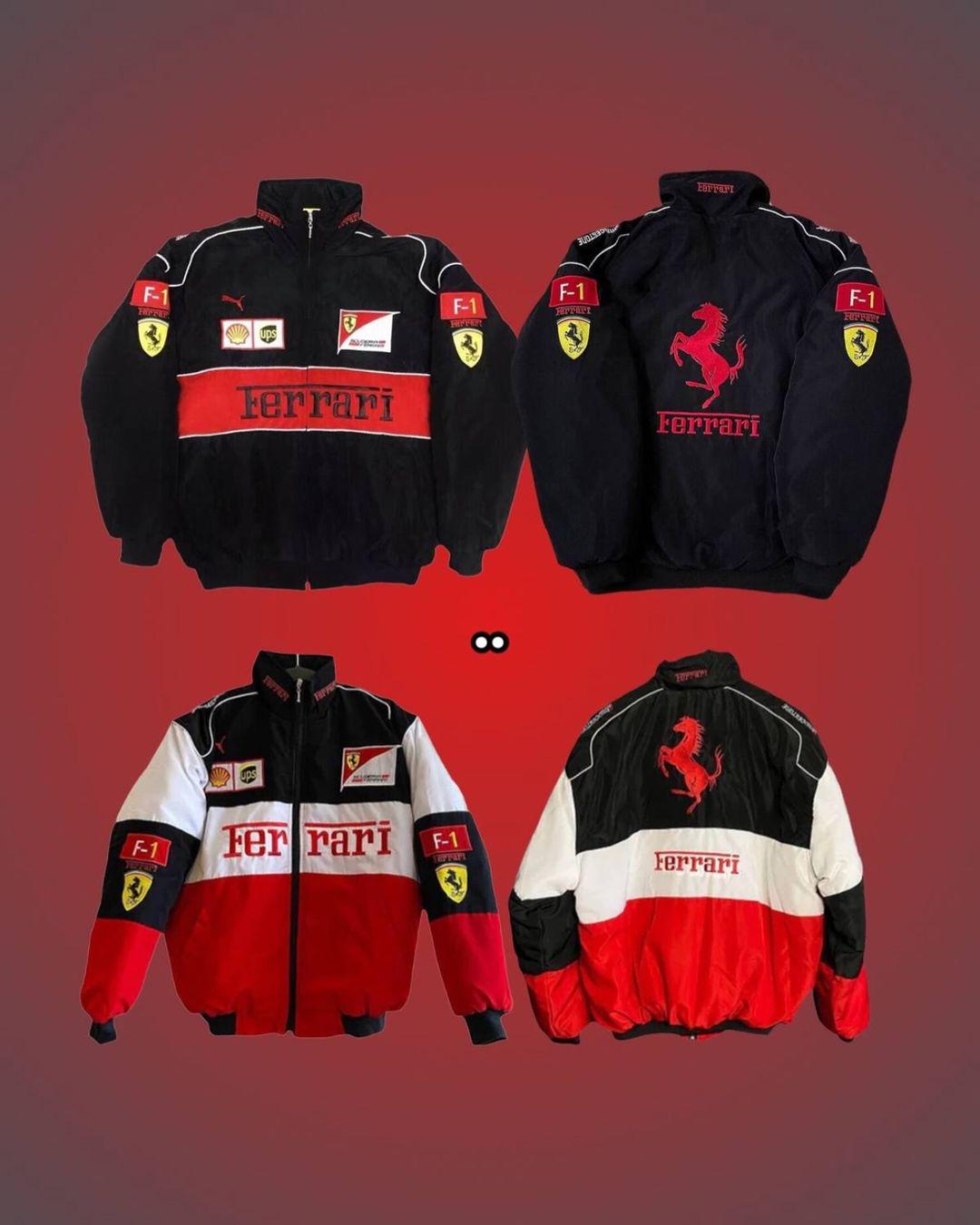 Formula 1 Racing Jacket, Vintage Ferrari Jacket, Embroidered F1 Jacket ...