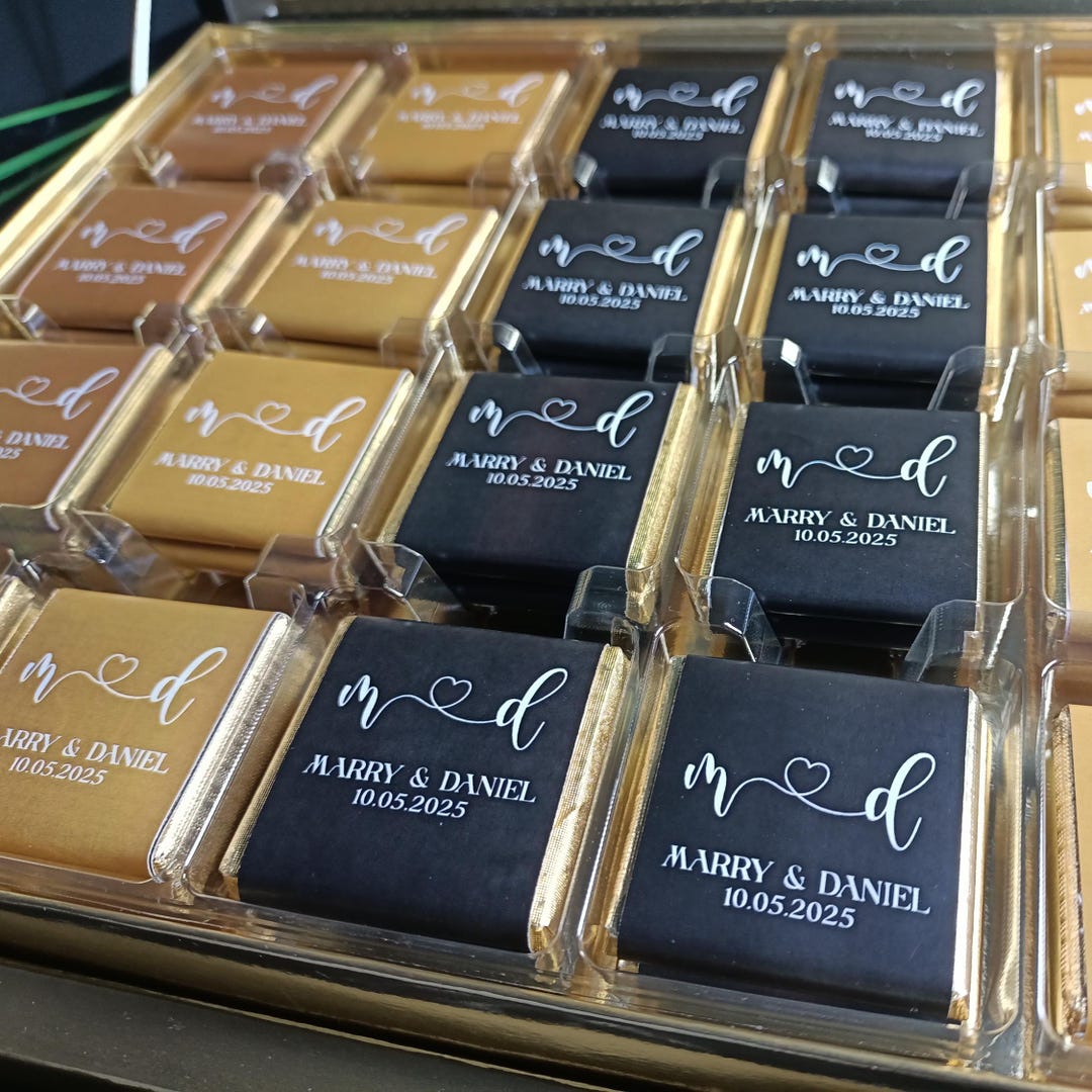 Wedding Chocolate, Personalized Wedding Favors, Custom Chocolate Gift ...