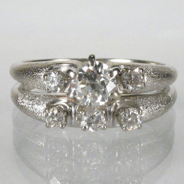 Vintage 1960s Wedding Ring Set - Etsy