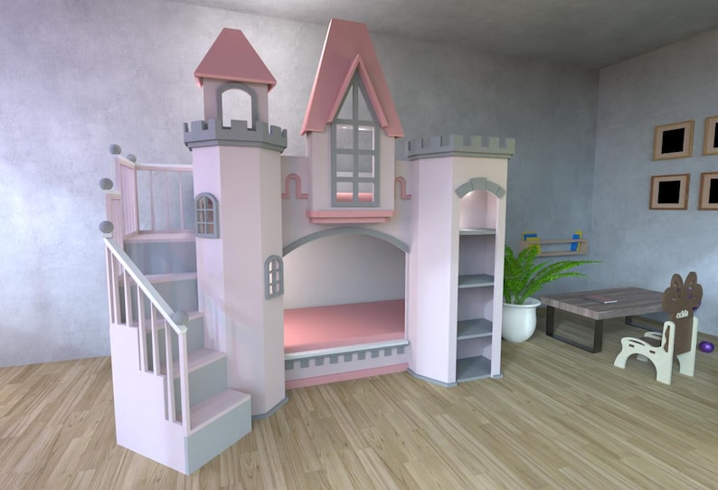Princess Tower Castle Bed Production File Include Digital Manual How to ...