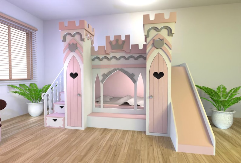 Princess Castle Bed Production File Include Digital Manual How to Make ...
