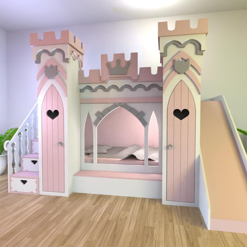 Castle Bed - Etsy