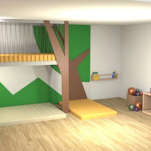 Tree Jungle Themed Bed PRODUCTION PLAN Boy Bedroom Dream Bed Frame ...
