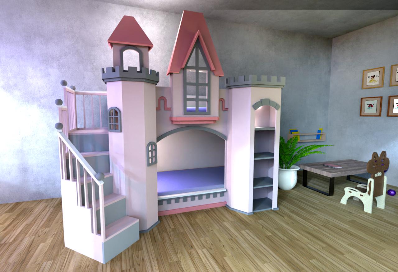 Princess Tower Castle Bed Production File Include Digital Manual How to ...