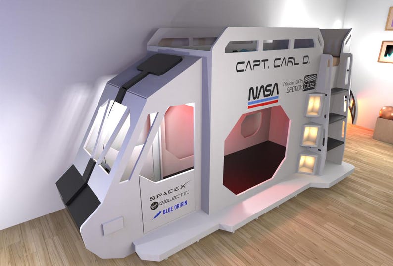 Rocket Space Shuttle Bed Production Plan: DIY Project (digital Manual ...