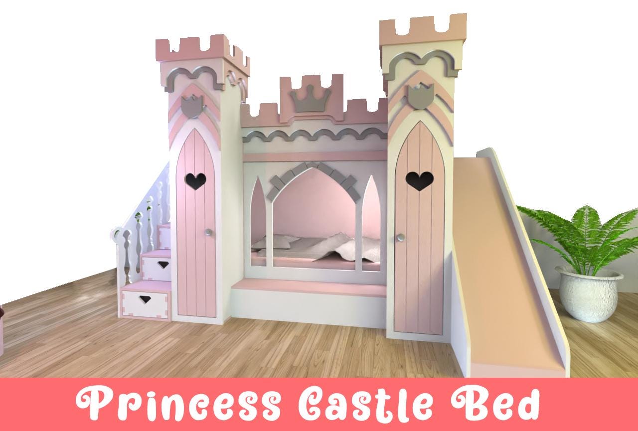 Princess Castle Bed Production File Include Digital Manual How to Make ...