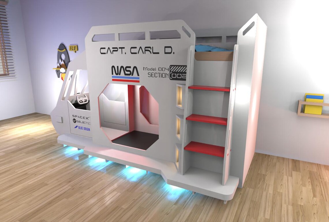 Rocket Space Shuttle Bed Production Plan: DIY Project (digital Manual) - Etsy