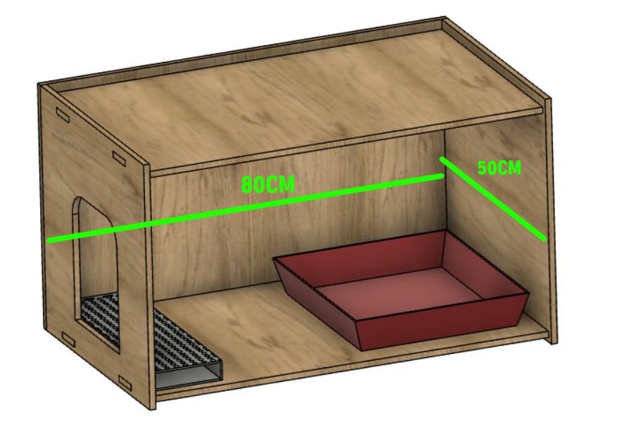 Modern Cat Litter Box Design Files for Cnc or Laser Cutting Machine ...