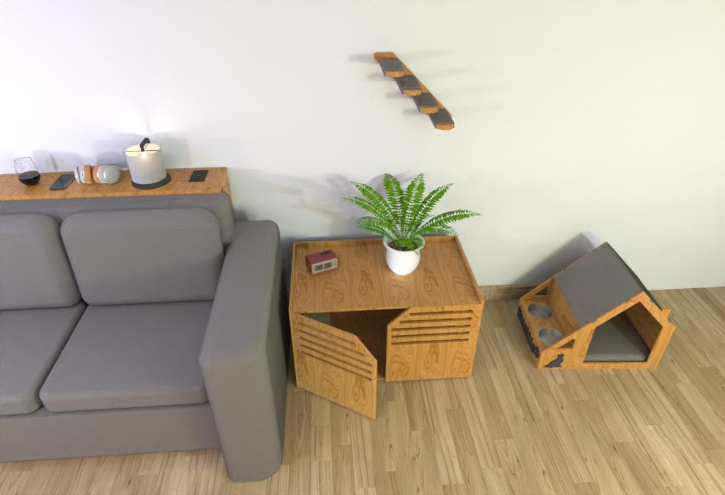 Modern Cat Litter Box Design Files for Cnc or Laser Cutting Machine ...