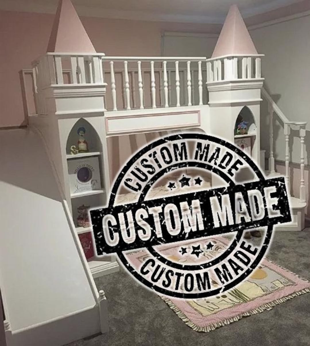 Custom Princess Castle Bed Production File Include Digital Manual How ...