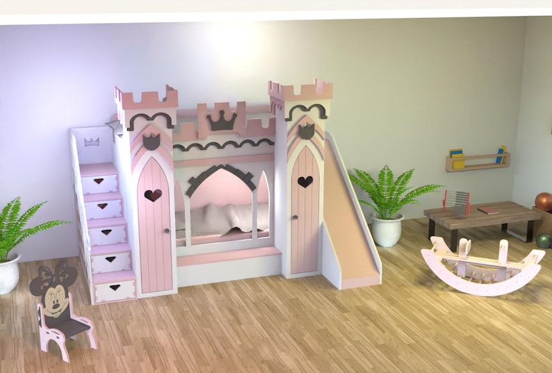 Princess Castle Bed Production File Include Digital Manual How to Make ...