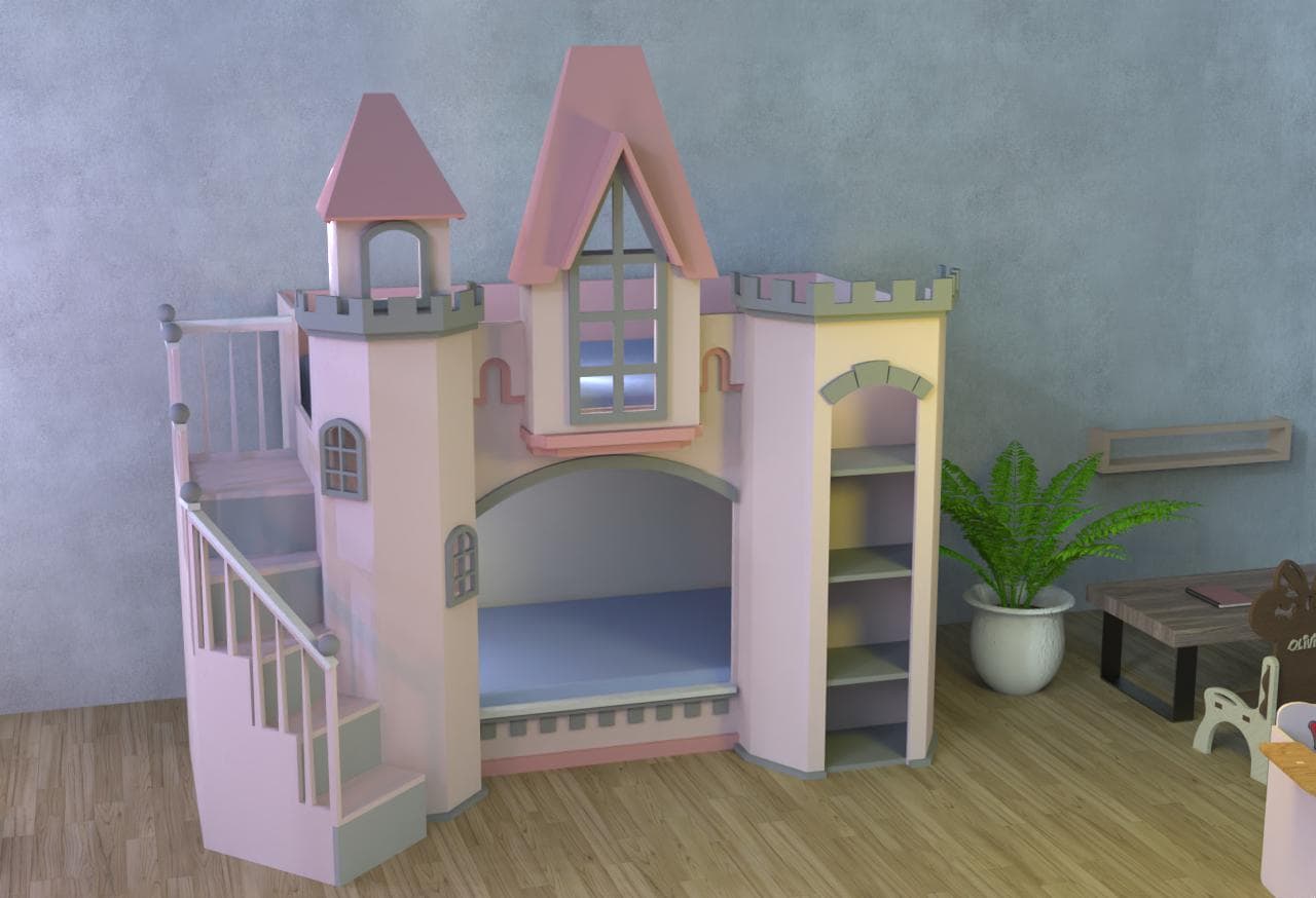 Princess Tower Castle Bed Production File Include Digital Manual How to ...