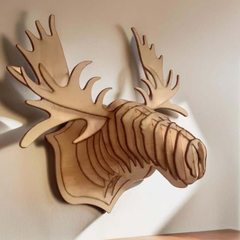 Wooden Moose - Etsy