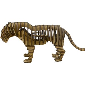 3D Tiger Puzzle Kit - DIY Wooden Tiger Sculpture | Unique Wall Decor ...
