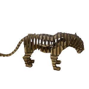 3D Tiger Puzzle Kit - DIY Wooden Tiger Sculpture | Unique Wall Decor ...