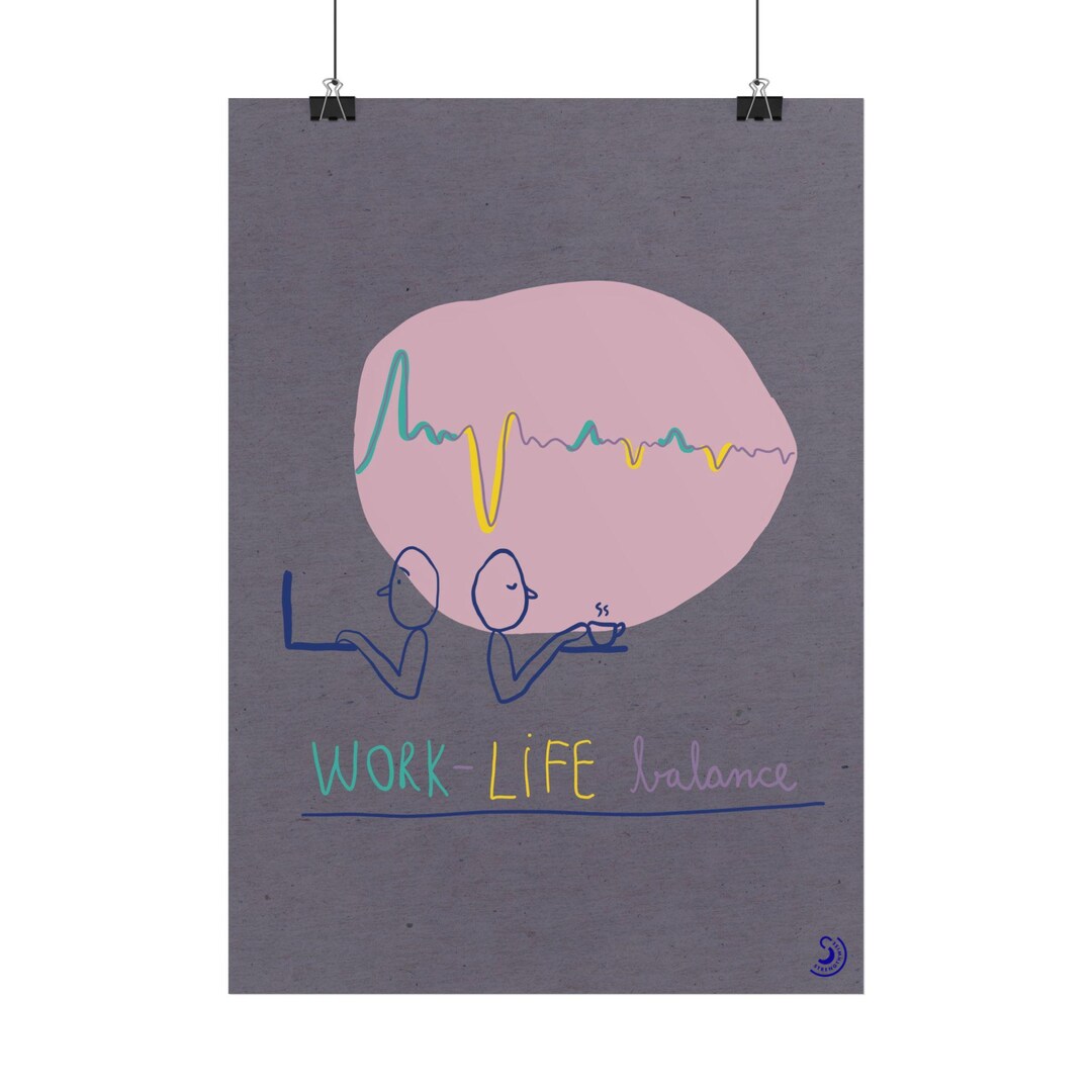 The Mighty Mind Poster Collection Work-life Balance - Etsy