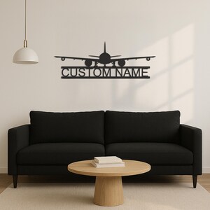 Custom Airplane Metal Wall Art: Personalized Aviation Decor - Etsy