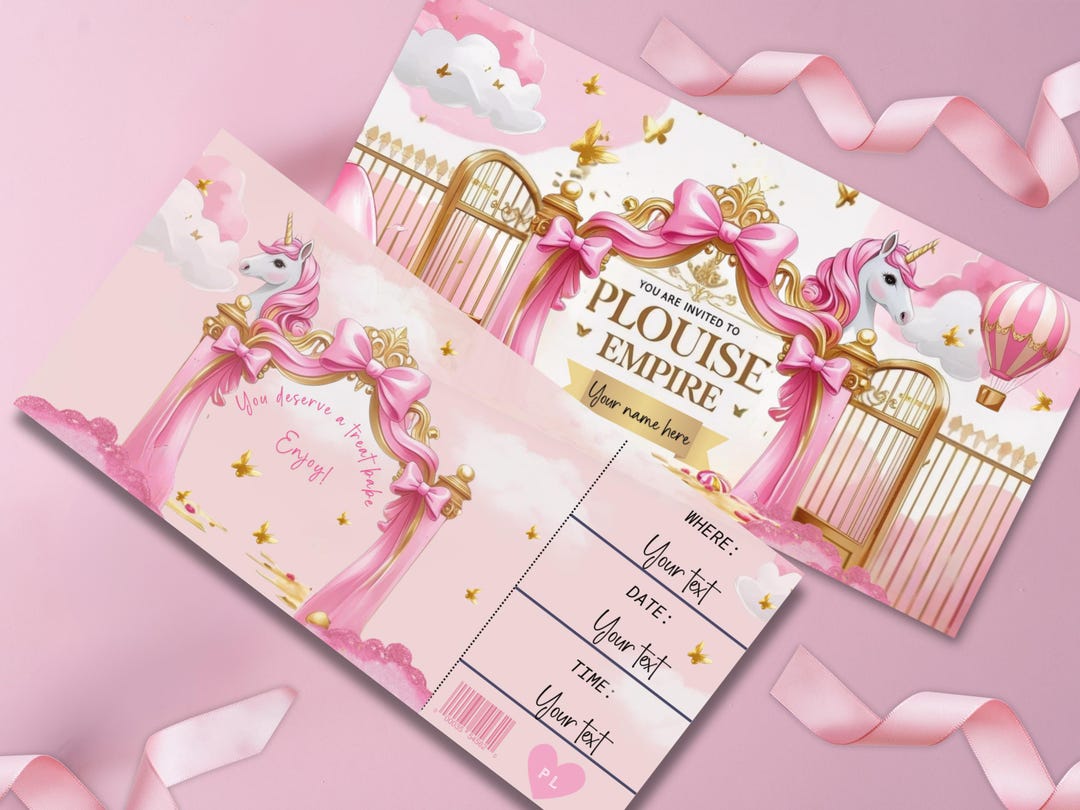 Plouise Empire Gift Ticket Template Plouise Empire Personalised Mock ...