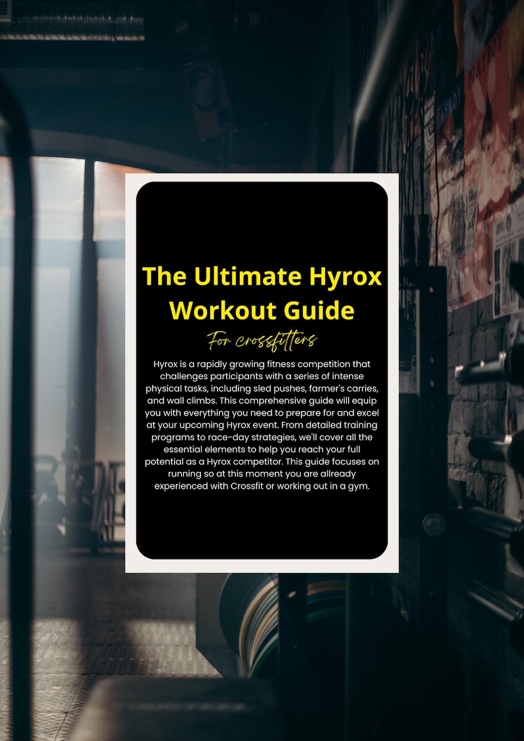 Hyrox Guide, Training Guide, Hyrox Training, Workout Guide, Hyrox ...