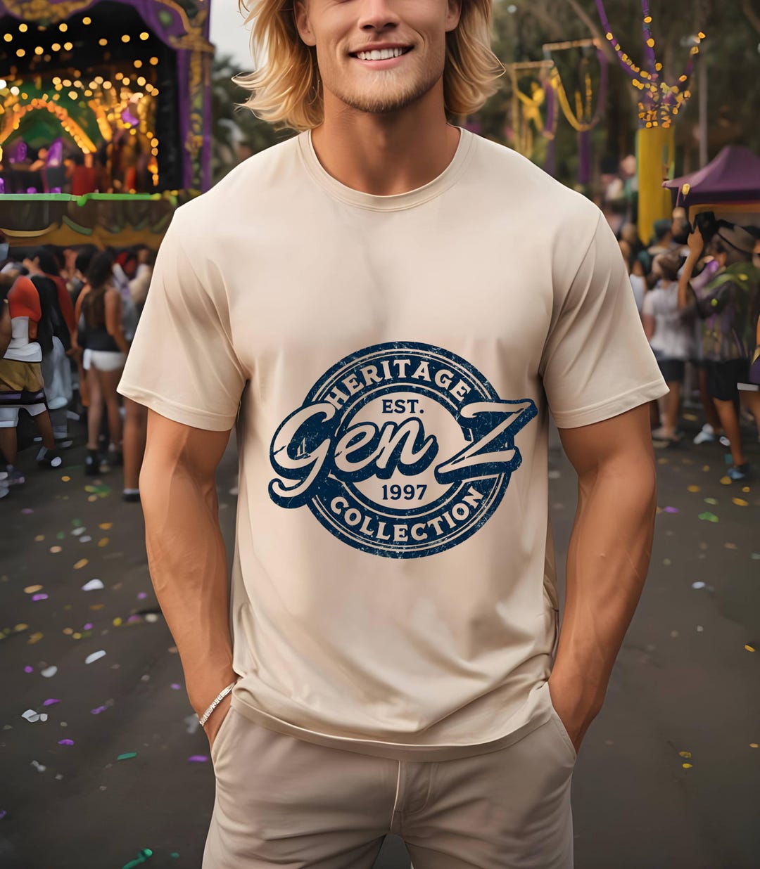 Gen Z Heritage Softstyle T-shirt, Vintage Graphic Tee, Unisex Casual ...
