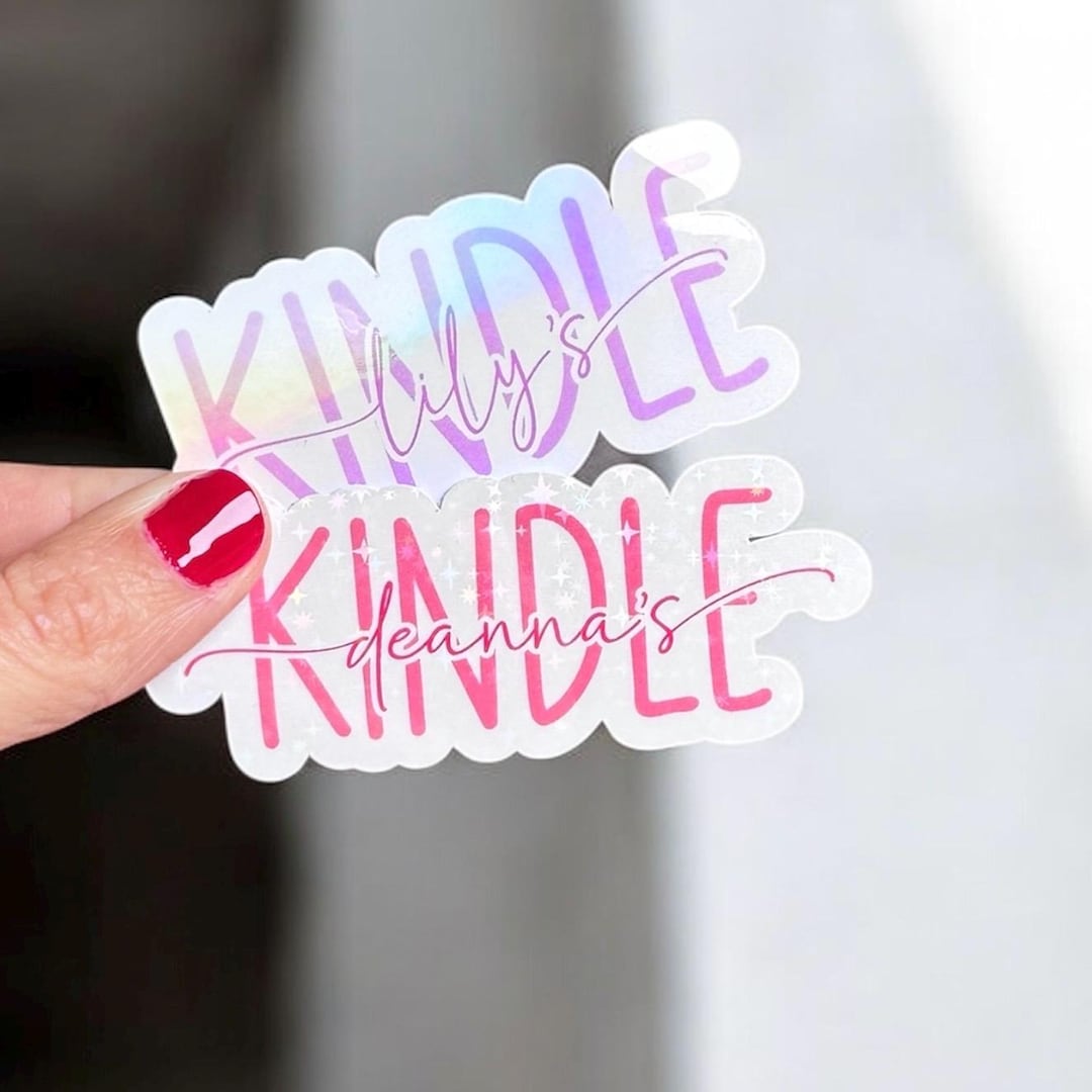 Personalized Kindle Name Sticker – Waterproof Vinyl Decal - Etsy