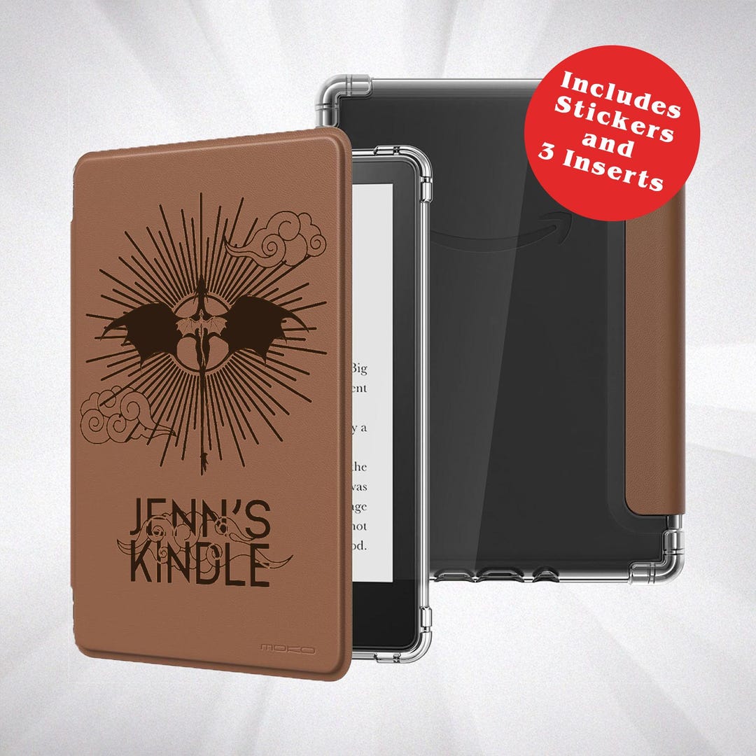 Custom Engraved "dragon" Kindle/ereader Cover Kit, Personalized Kindle ...