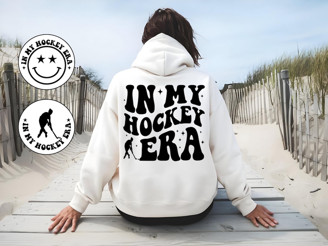 In My Hockey Era Svg, Wavy Stacked Svg,smiley Pocket Design Svg, Retro ...