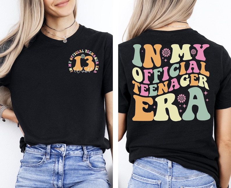 Custom Official Teenager Era Svg Png, Official Teenager Tshirt Svg, in ...