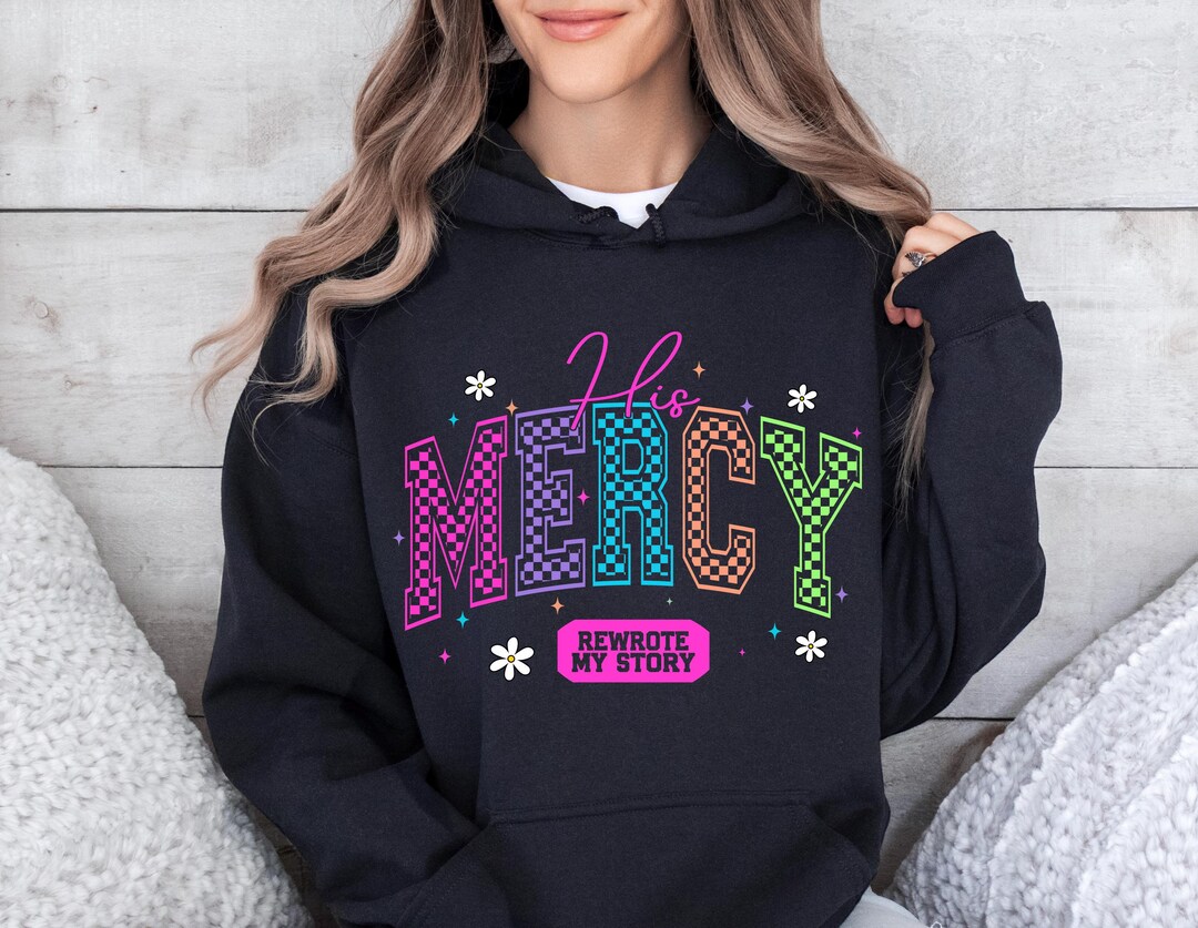 Checkerboard His Mercy Rewrote My Story Png Svg, Christian Women ...