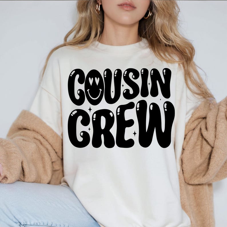 Retro Cousin Crew SVG, PNG (digital Download) - Etsy