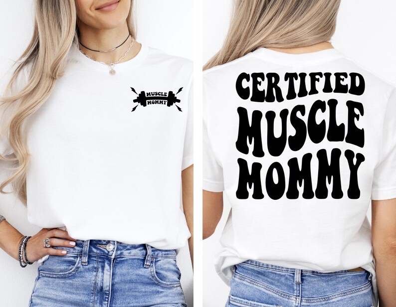 Certified Muscle Mommy SVG, Gym Lover, Workout Design (digital Download ...