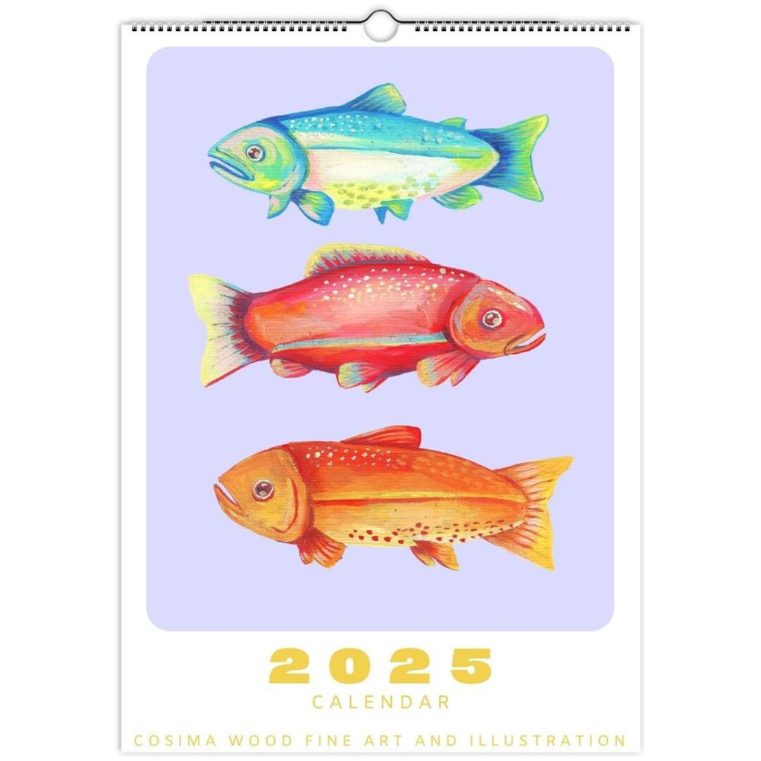 2025 Calendar - Cosima Wood - Contemporary Fine Art Calendar - Etsy